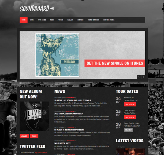 Top 10 Best Rock n’ Roll WordPress Themes for Musicians – Bloggrrr.com