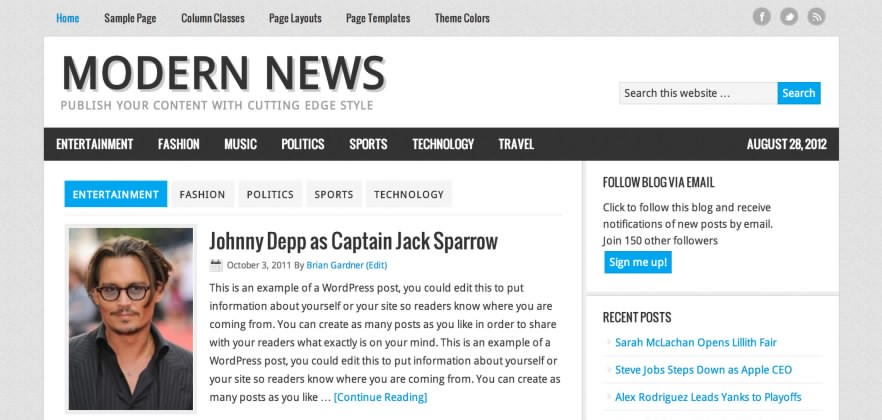 Top 10 WordPress News Themes That Have Been Designed to Create ...